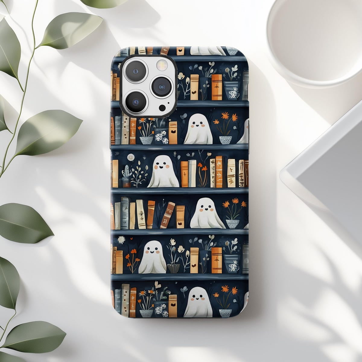 Book Lover Library Reading Cozy Art Phone Case 17 16 15 14 13 12 11 Pro ...