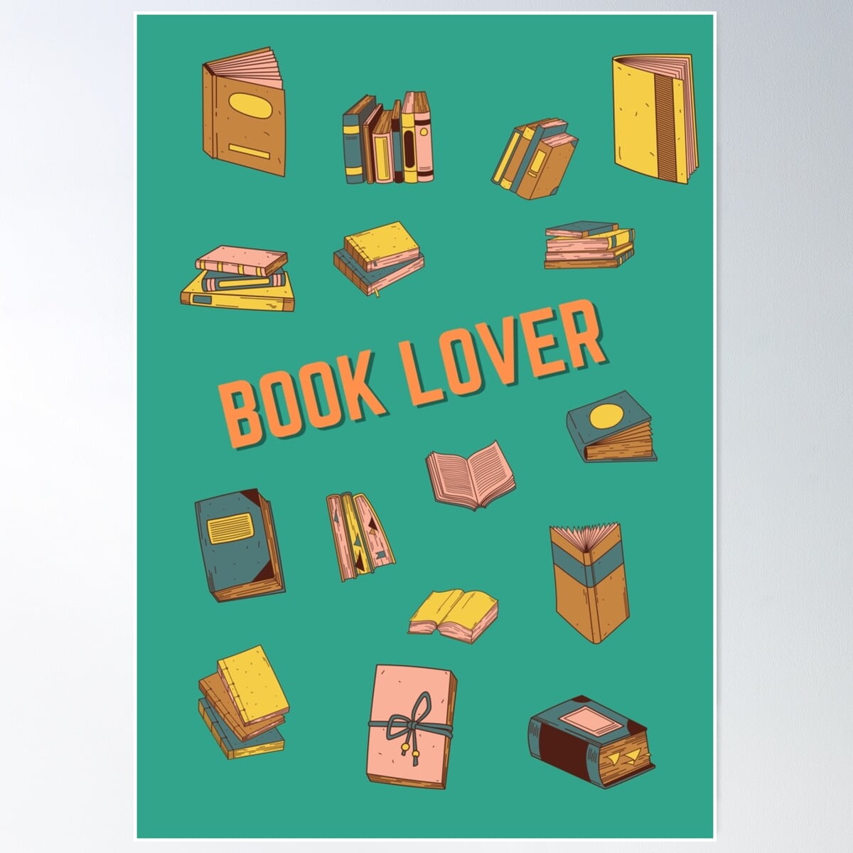 Book Lover Poster Wall Art, Modern Wall Decor For Living Room Bedroom ...