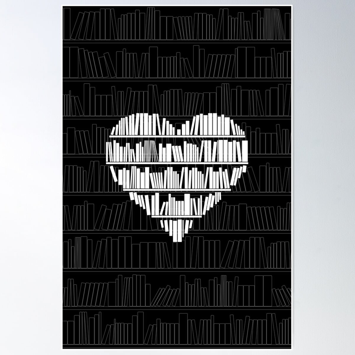 Book Lover Poster Wall Art, Modern Wall Decor For Living Room Bedroom ...