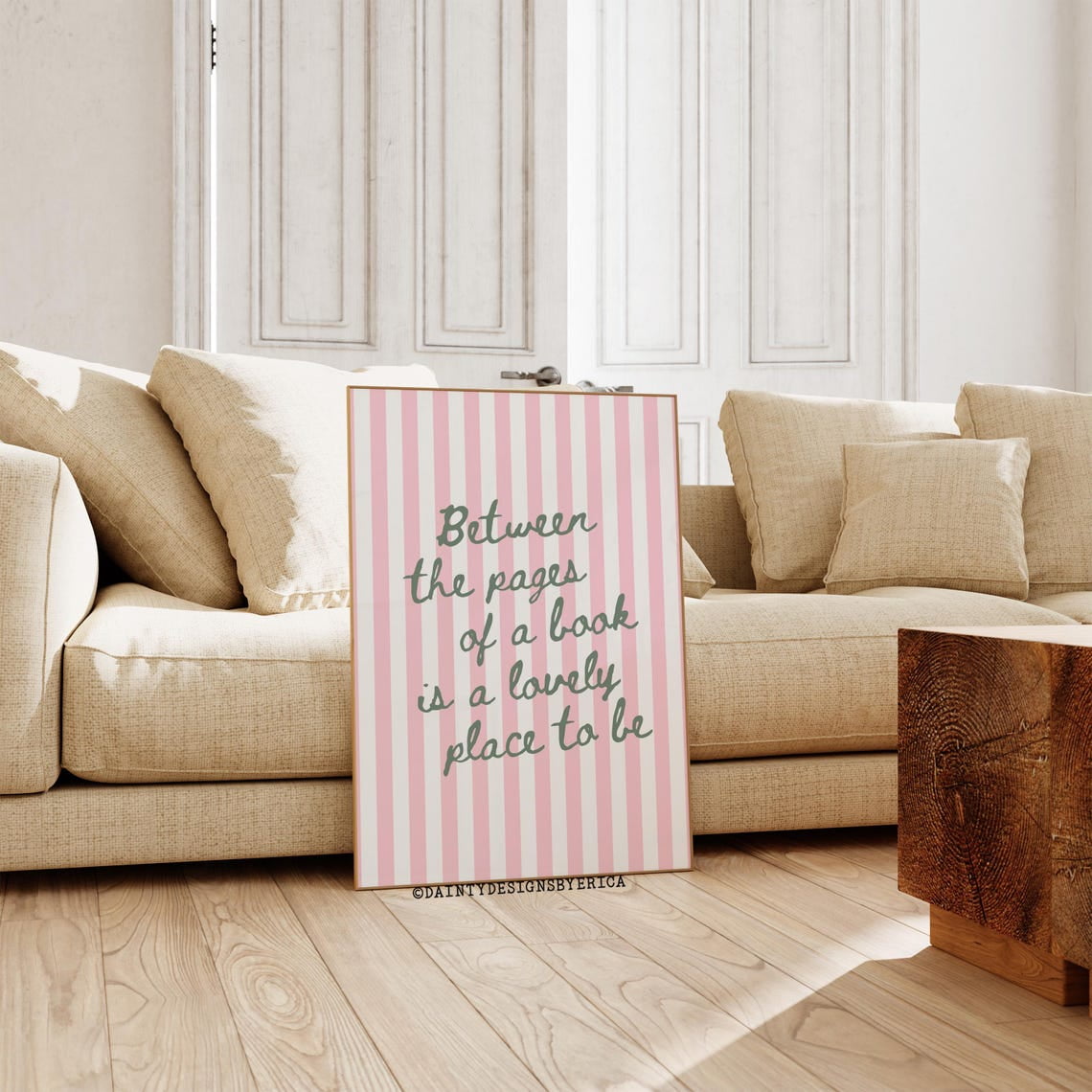 Book Lover Quote Bookish Wall Art, Unframed Canvas Size 24x36 - Walmart.com