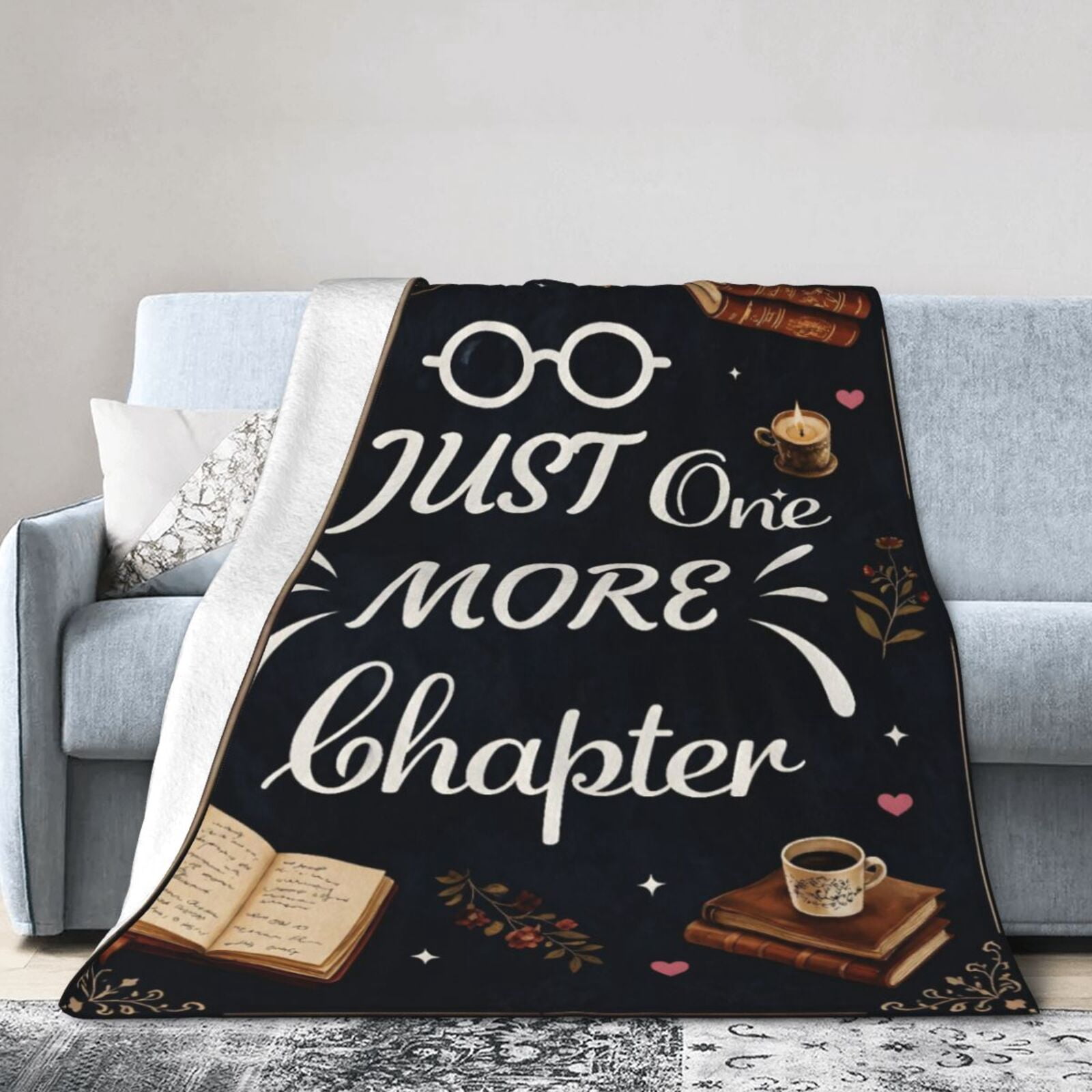 Book Lover Reading Blanket Gift Throw Blanket Cozy Soft Novel Reader ...