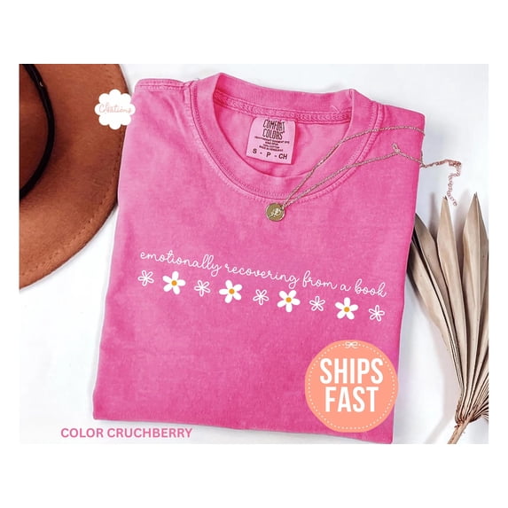 Book Lover Shirt Emotionally Recovering From a Book Shirt Cute Book ...