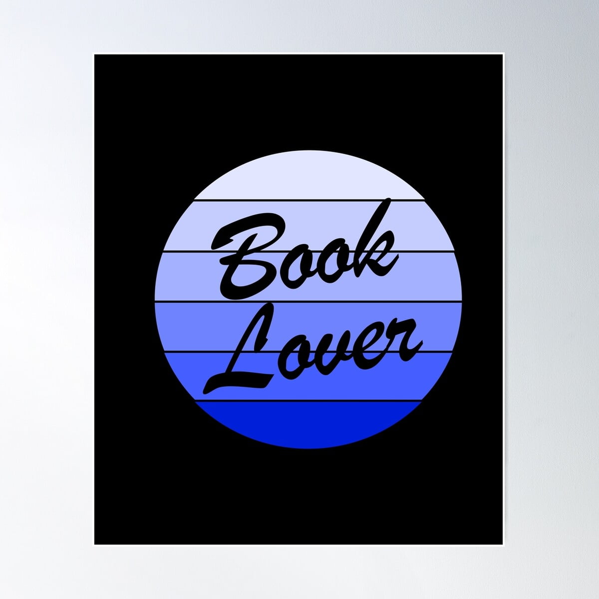 Book Lover Silhouette Poster Wall Art, Modern Wall Decor For Living Room Bedroom, 16x24 UNFRAMED ...