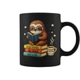 Book Lover Sloth Reading Bookish Library Read Books Be Kind Coffee Mugs ...