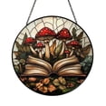 Book Lover Style Stained Glass Suncatcher – Decorative Home Window ...