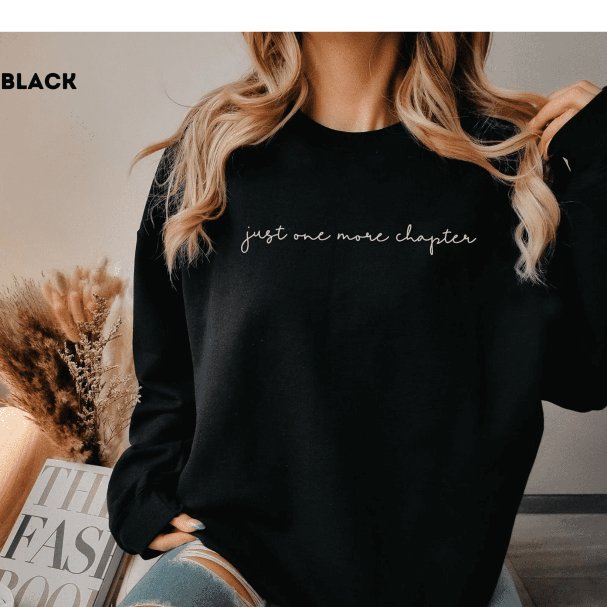 Book Lover Sweatshirt Bookish Teacher Reading Classroom Graphic Design ...
