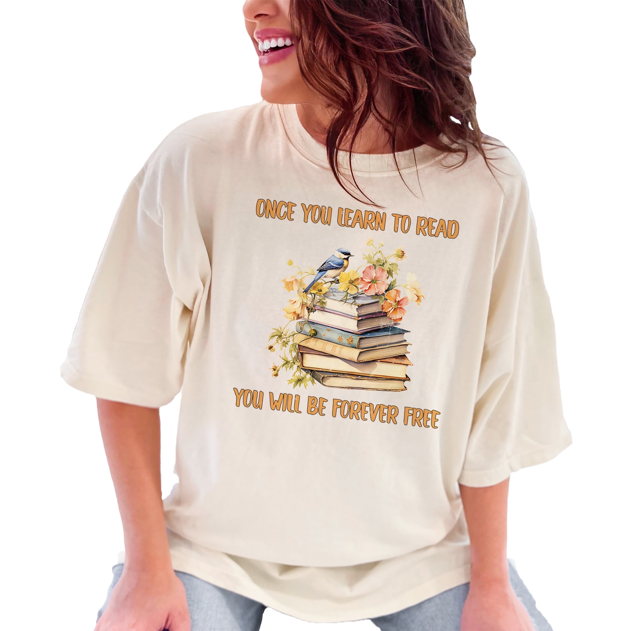 Book Lover T-Shirt, Once You Learn To Read Quote, Reading Enthusiast ...