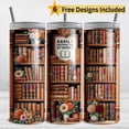 Book Lover Tumbler , Bookish 20 oz Skinny, Easily Distracted By Books ...
