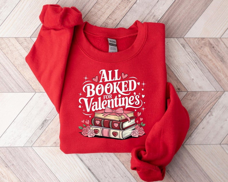 Book Lover Valentine Sweatshirt, Gift for Book Lovers, Coquette ...