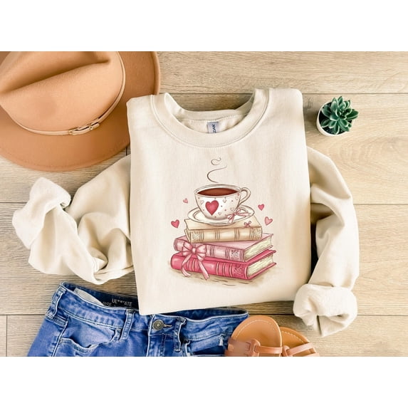 Book Lover Valentine Sweatshirt, Gift for Book Lovers, Coquette ...