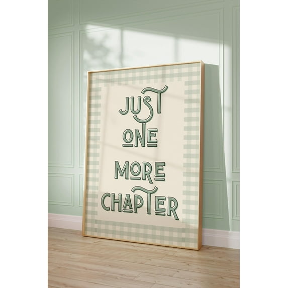 Book Lover Wall Art, Readers, One More Chapter Poster, Bookish Wall ...