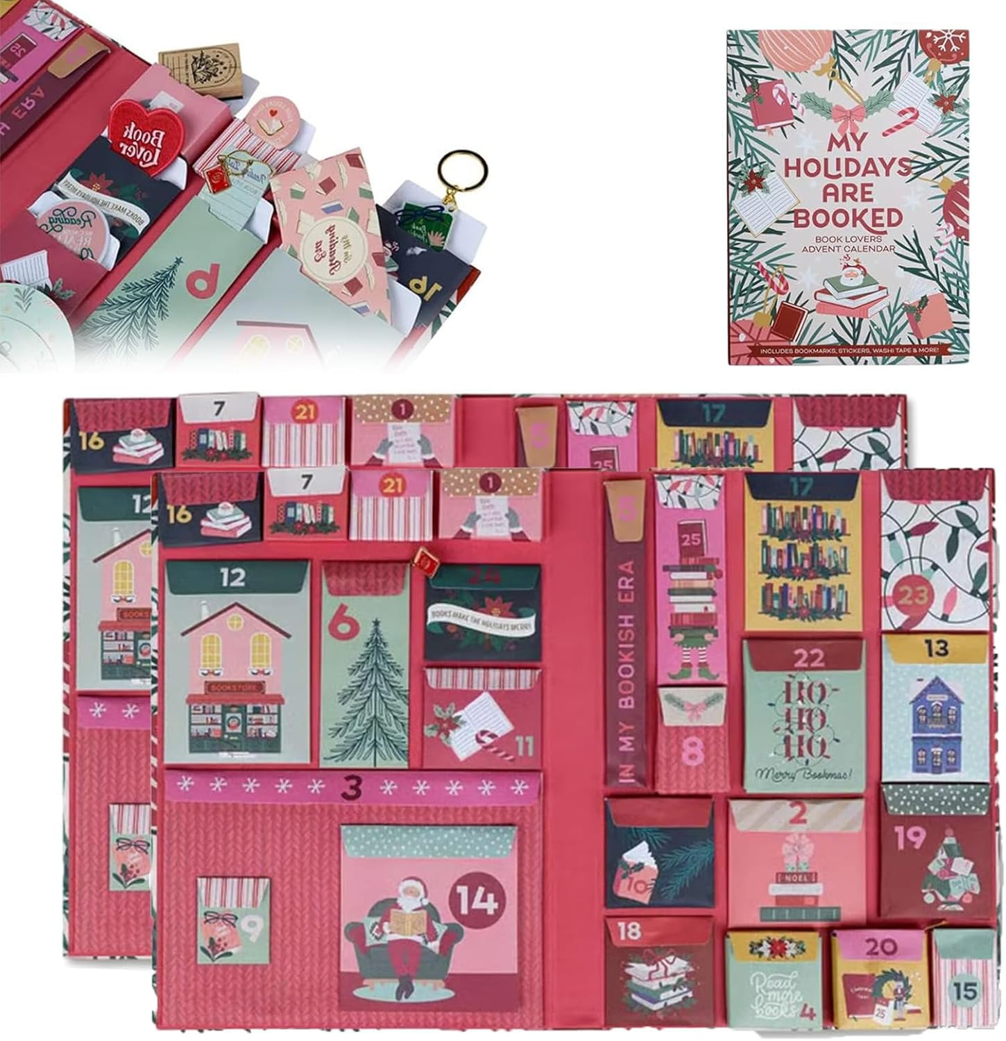 The Book Lover's Advent Calendar - My Holidays Are Booked, Christmas ...