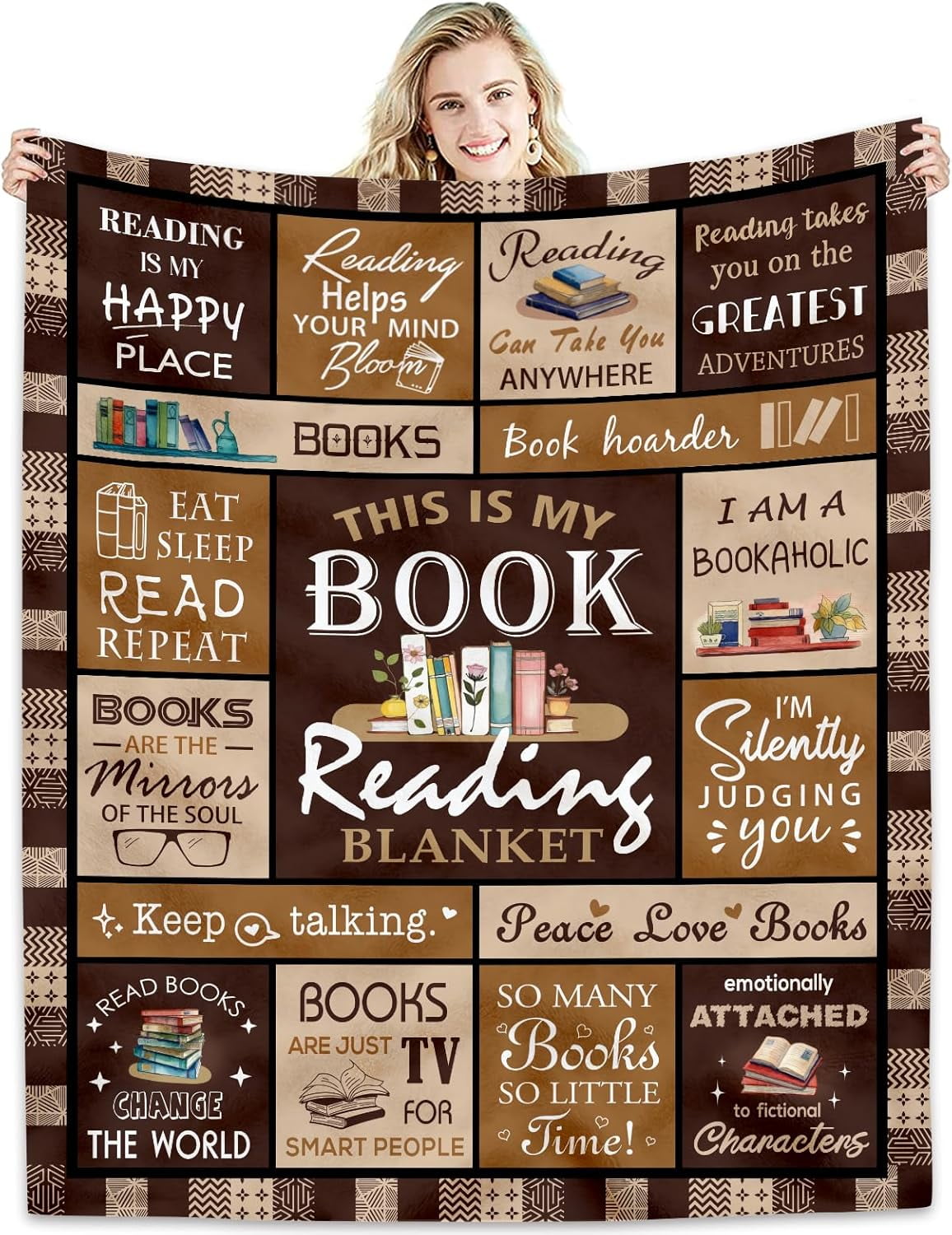 Book Lovers Gifts Blanket - Best Gifts For Readers - Librarian Gifts ...