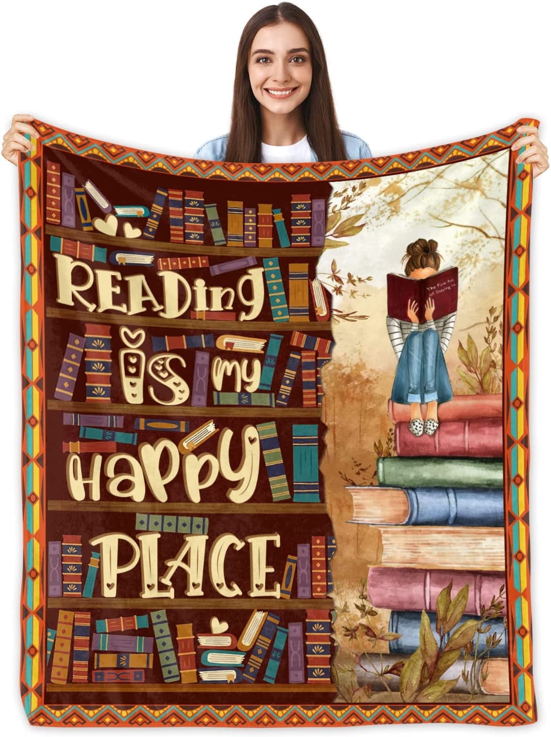 Book Lovers Gifts Blanket,Gifts for Book Lovers Women 60"X50" Gifts for ...