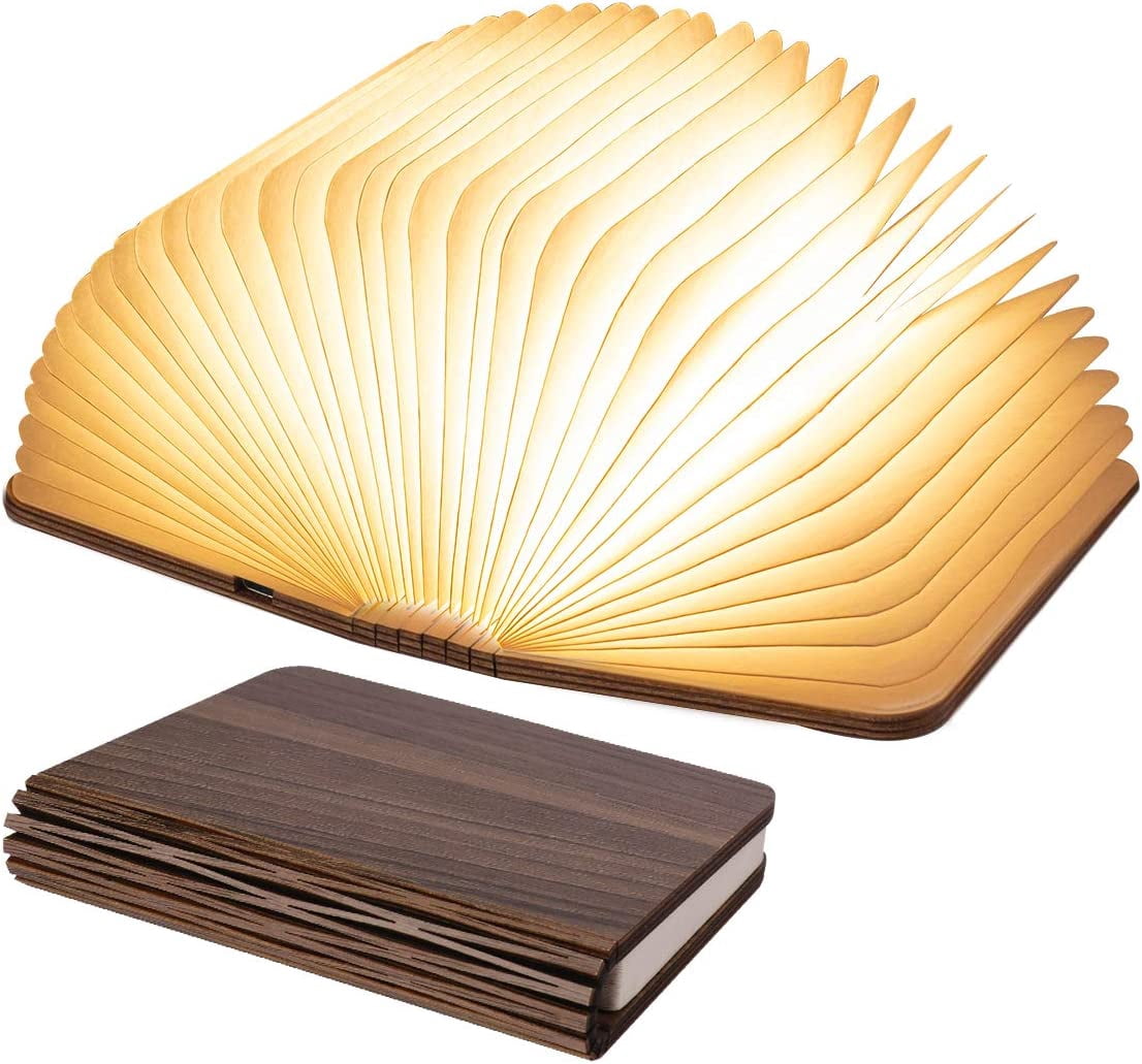 Book Lovers Gifts BookLamp - 8 Color Lights,500mAh Battery,Foldable ...