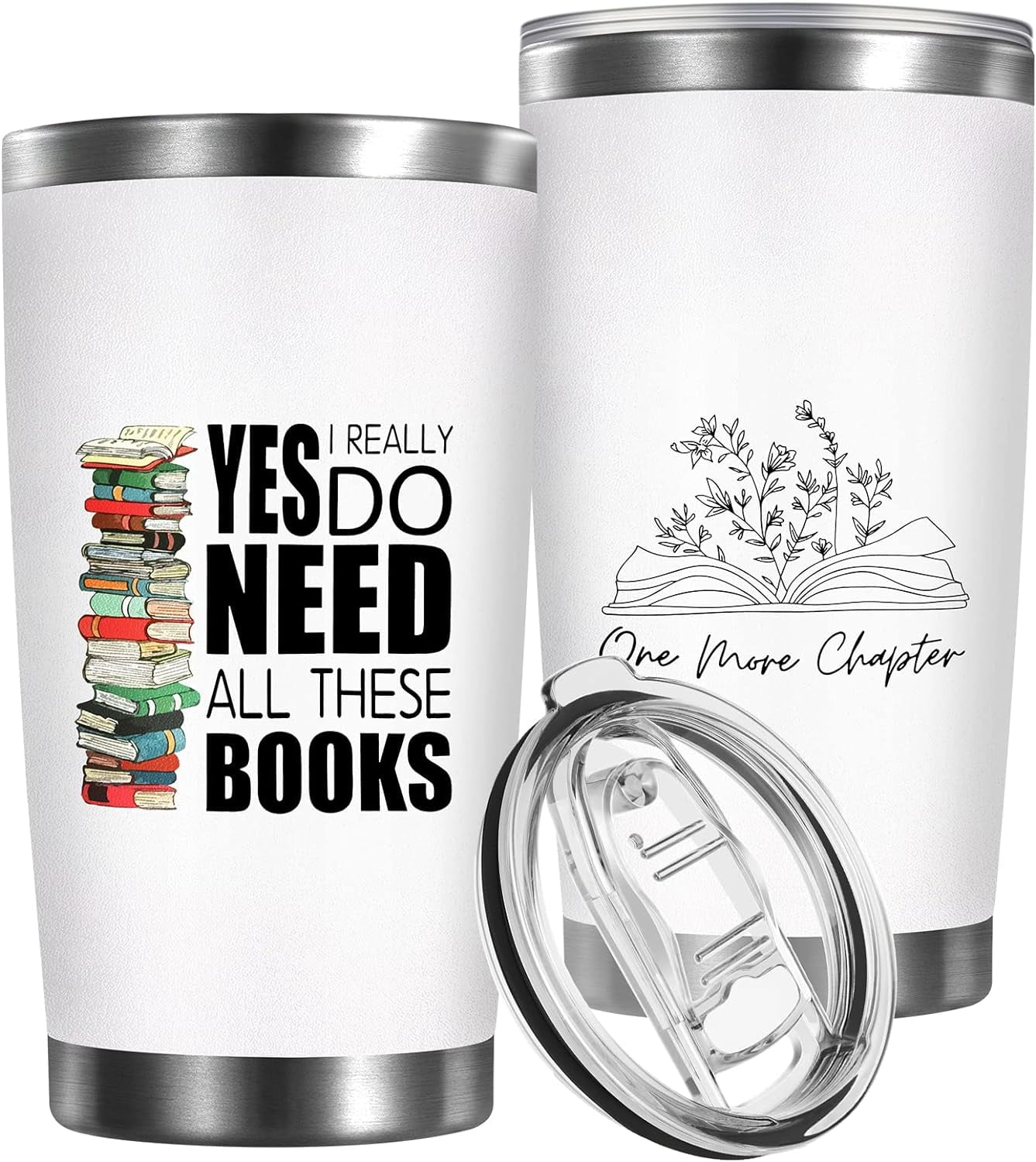 Book Lovers Gifts Booklover Tumbler: Yes I Really Do Need All These ...