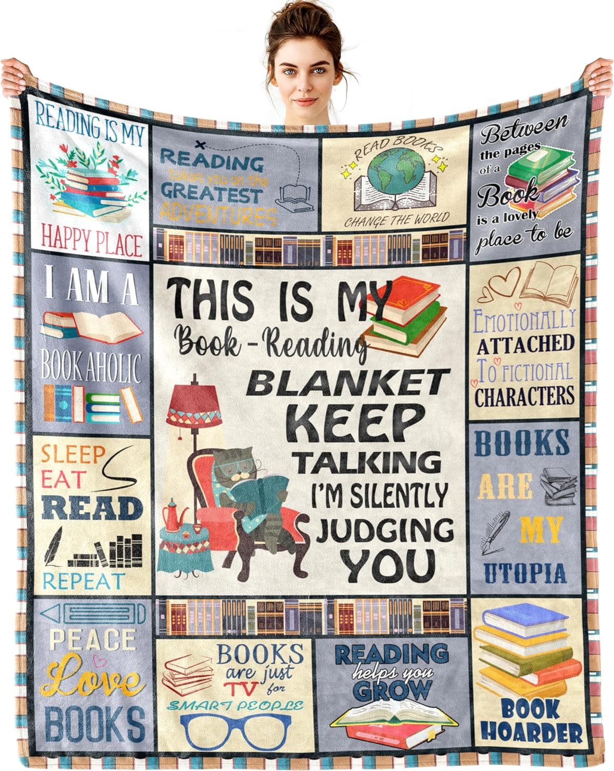 Book Lovers Gifts, Gifts for Book Lovers, Book Gifts Blanket 50" x 60 ...