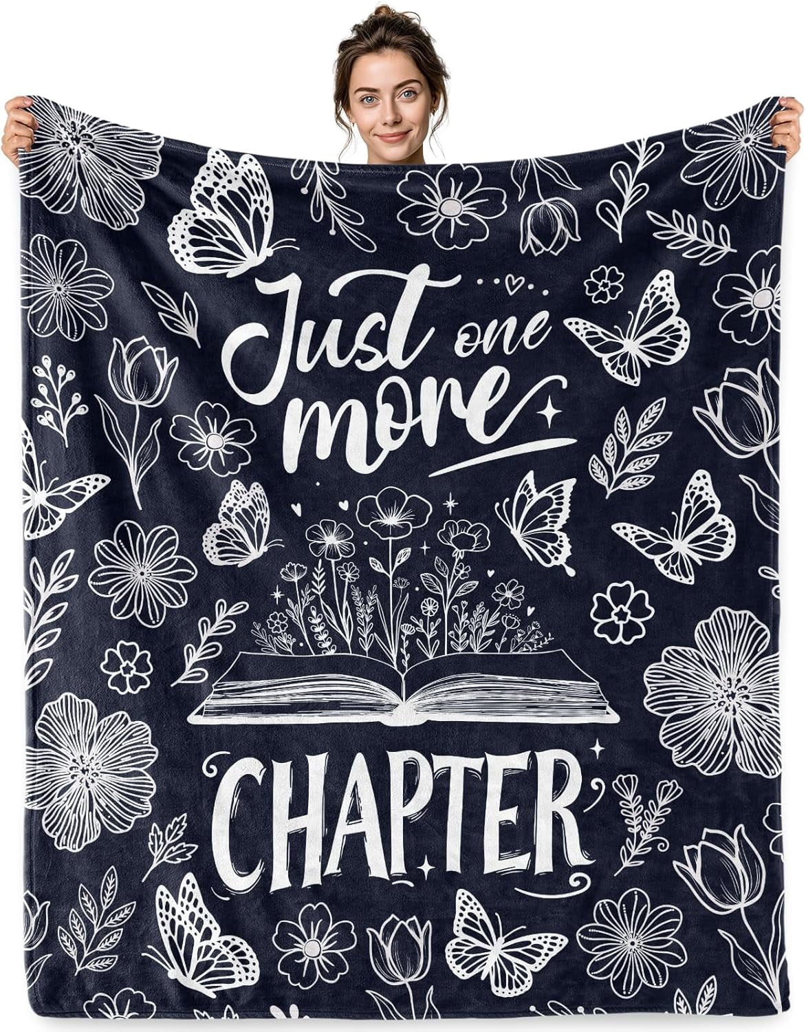 Book Lovers Gifts Soft Reading Throw Blanket for Teachers Graduation ...