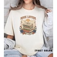 Book Lovers Shirt, Retro Library Stack T-shirt, Floral Reader Librarian ...