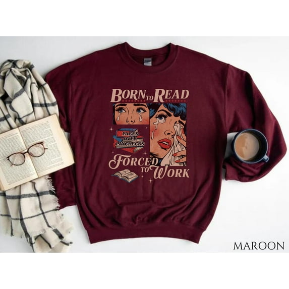 Book Lovers T-Shirt, Funny Reader Books Addict T-Shirt, 90s Y2K Retro ...