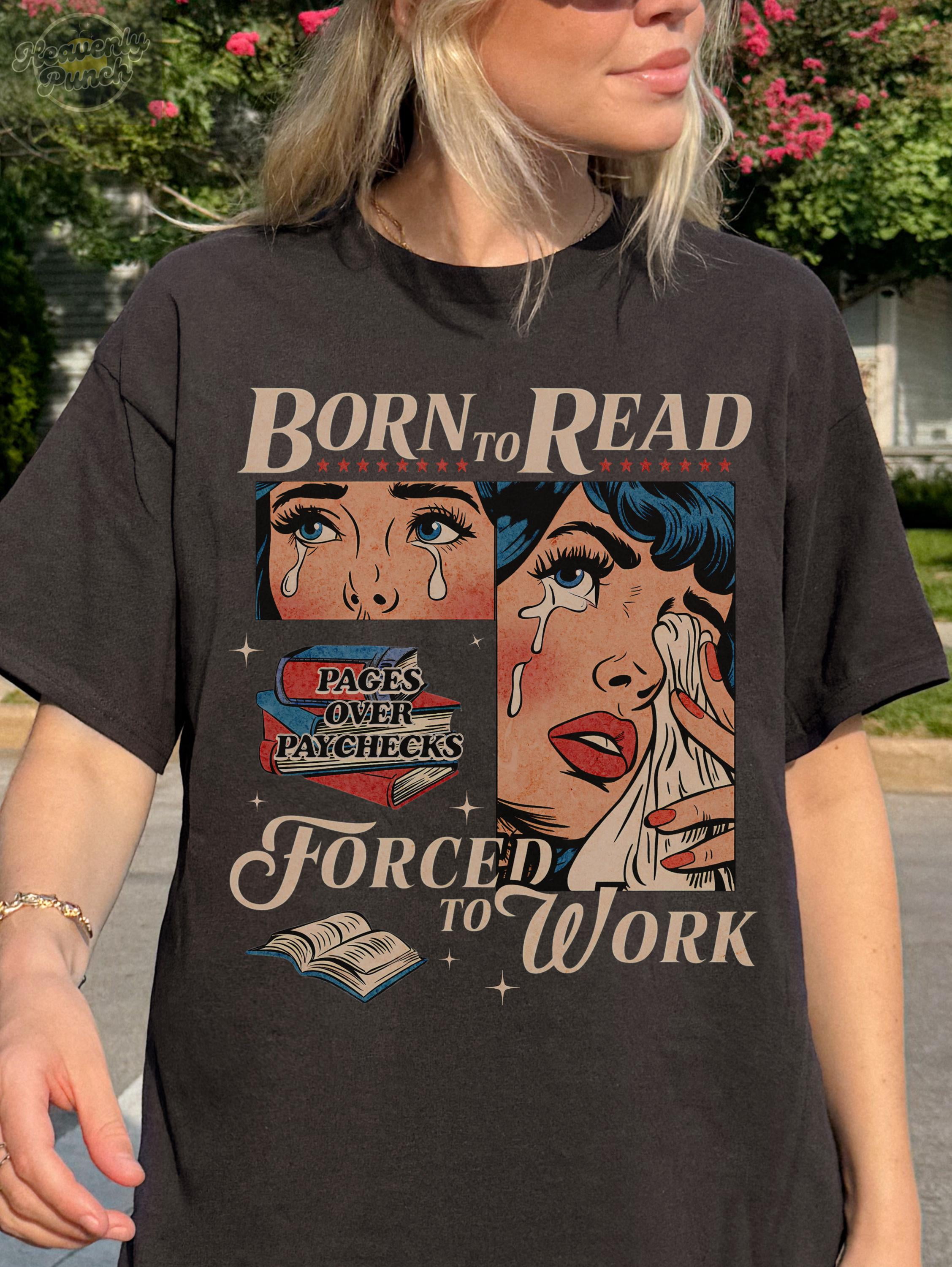 Book Lovers T-Shirt, Funny Reader Books Addict Tee, 90s Y2K Retro ...