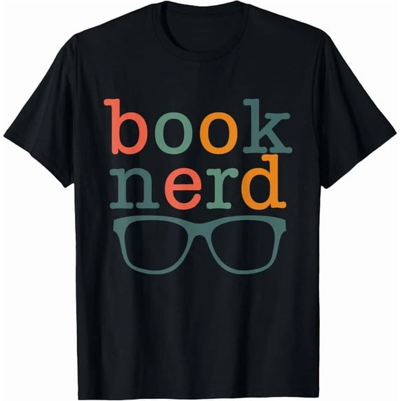 Book Nerd Bookish Bookworm Graphic Design Unisex S-5XL T-Shirt ...
