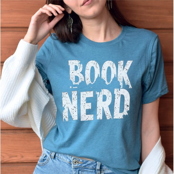Book Nerd Distressed Shirt Intellectual Pride Reading Enthusiast ...