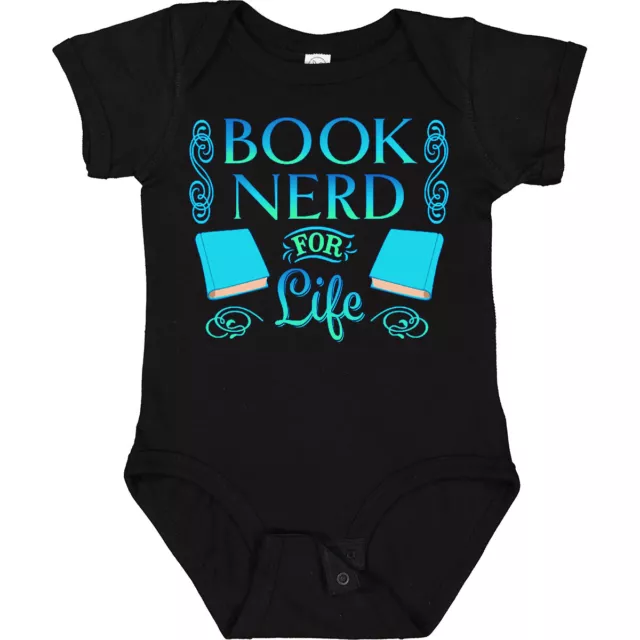 Book Nerd For Life Baby Bodysuit Lovers Books Reading History Fun Geek ...