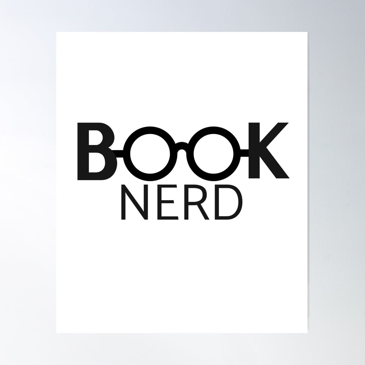 Book Nerd Poster Wall Art, Modern Wall Decor For Living Room Bedroom ...