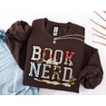 Book Nerd TShirt Funny Reading Lover Crewneck Librarian Gift Bookworm ...