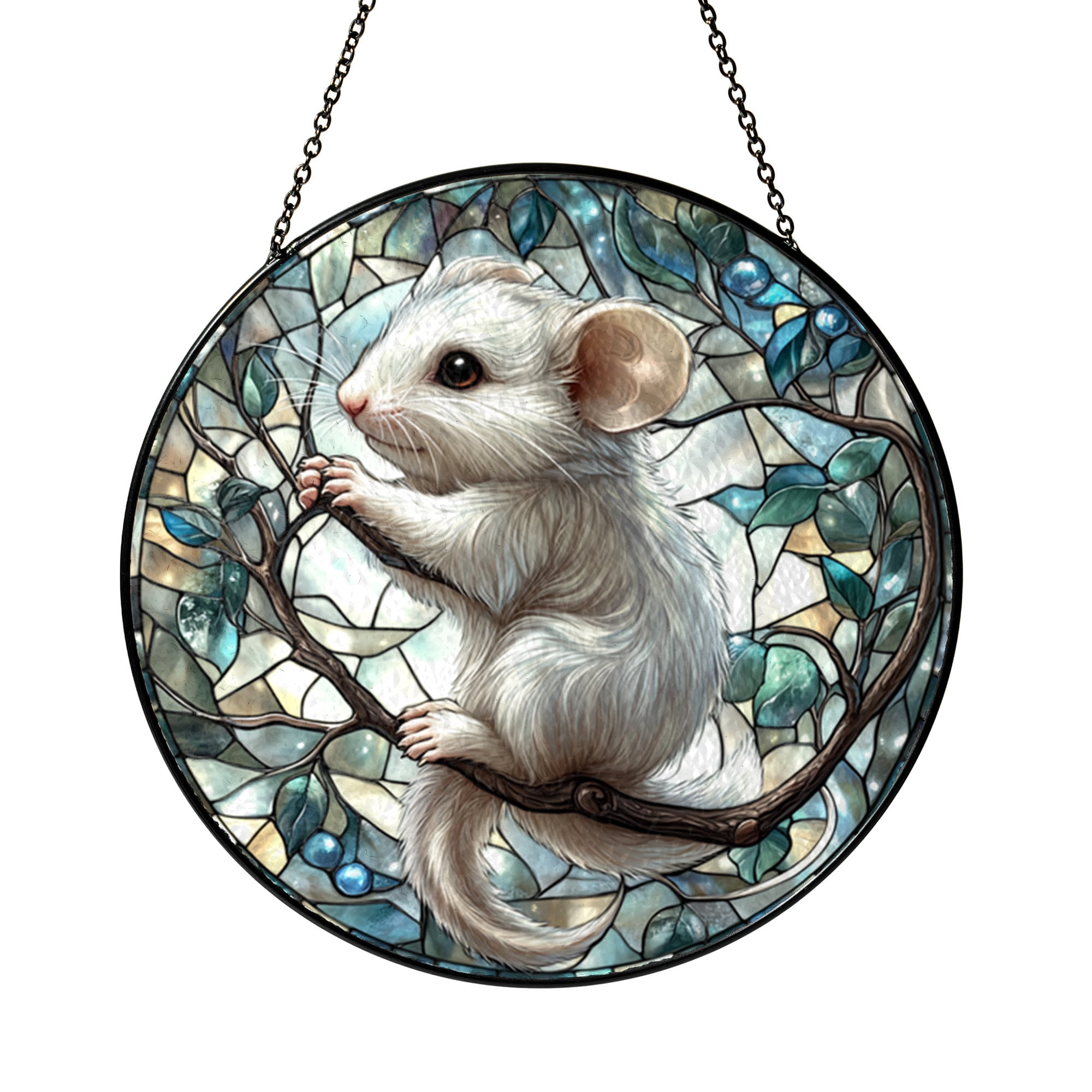 Book Nook Floral Suncatcher, Faux Glass Window Art for Cozy Reading ...