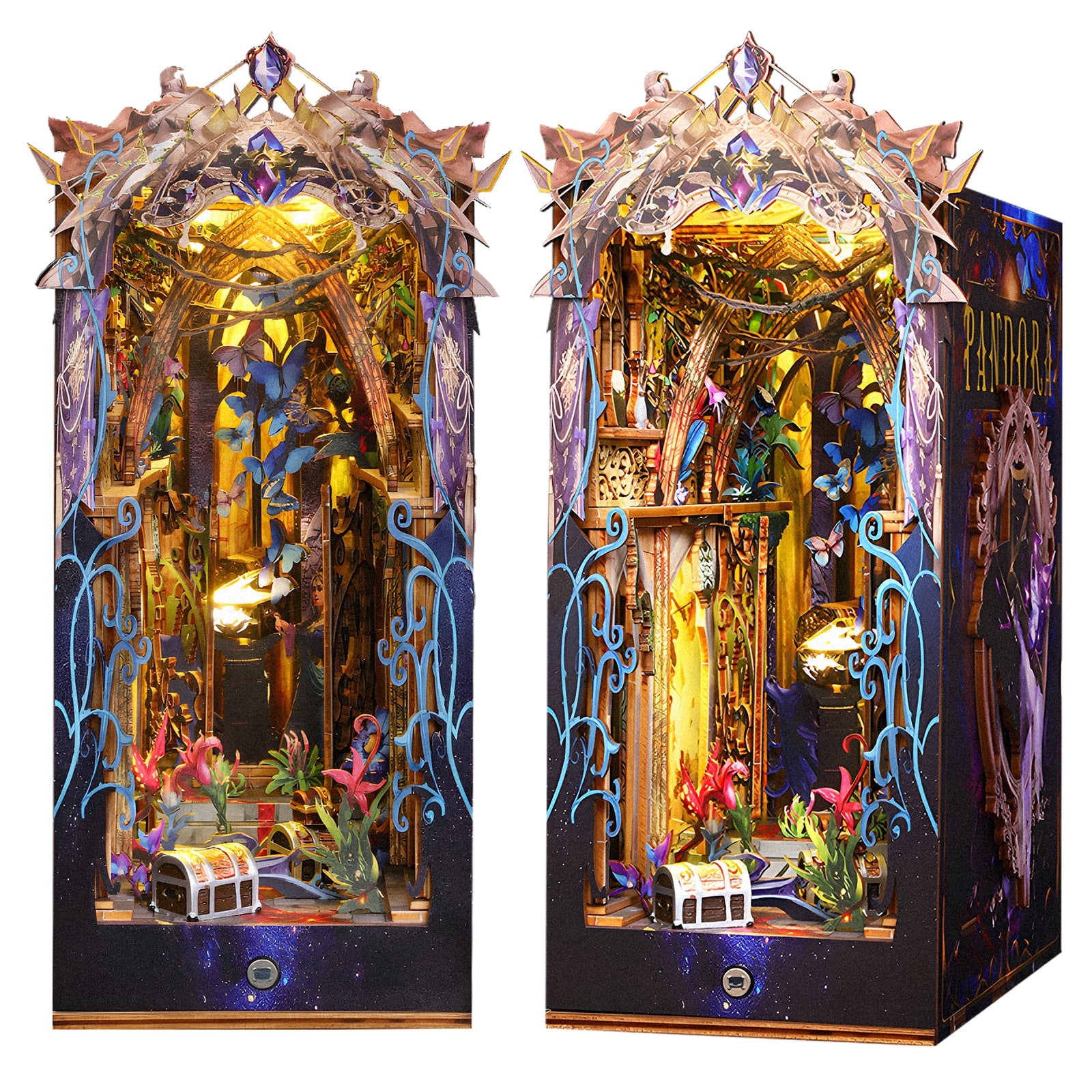 Book Nook Kit for Adults Teens, 3D Puzzles for Adults Bookshelf Decor ...