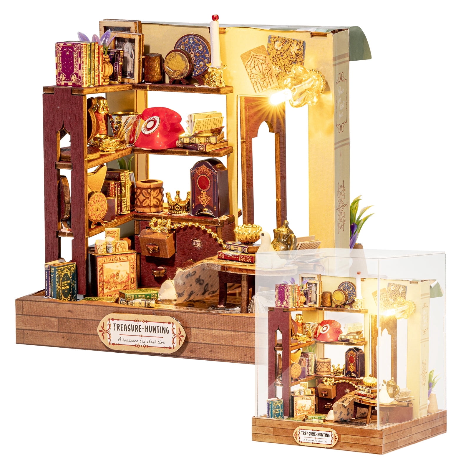 Marycele Mini Treasure House Book Nook 3D Puzzle Kit, 1 Piece - Walmart.com
