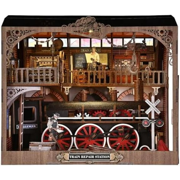 Book Nook Kit, Book Nook Kits for Adults, DIY Miniature Dollhouse Kit ...