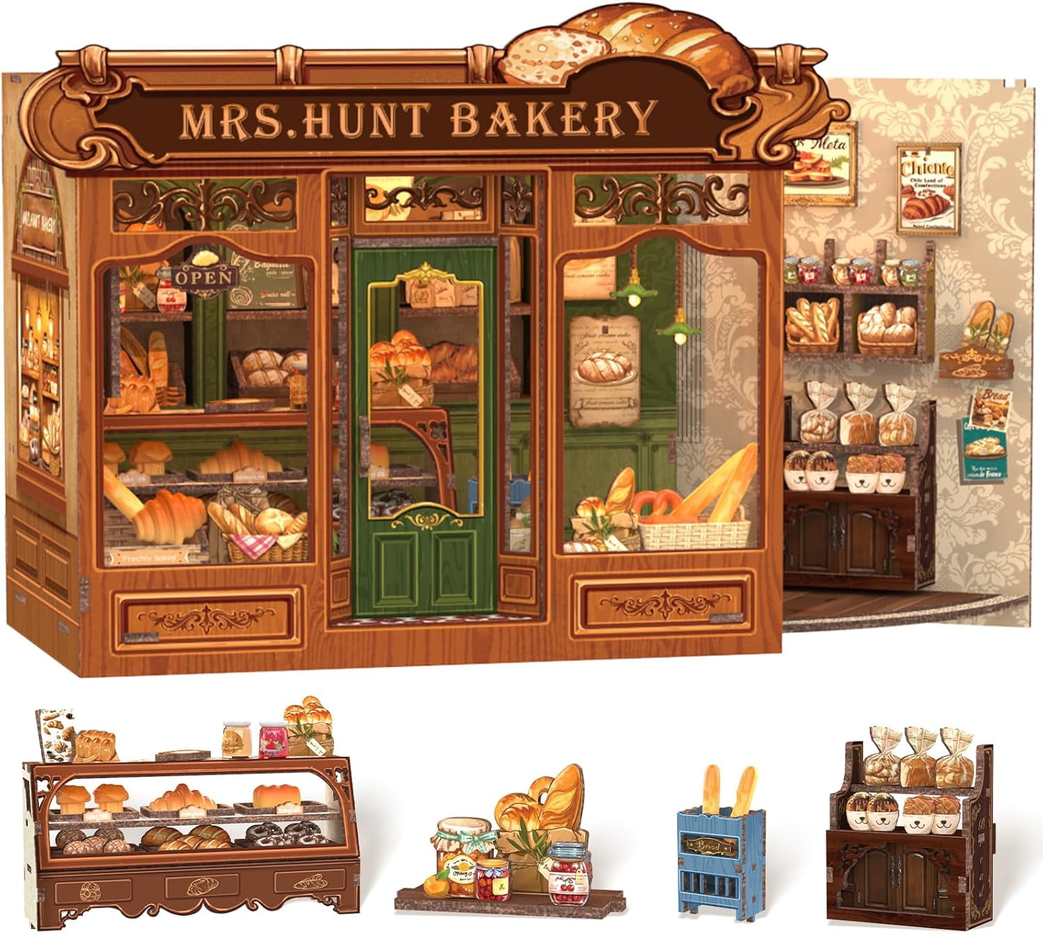 Book Nook Kit - DIY Miniature Bread Shop Booknook Kits for and Teens ...