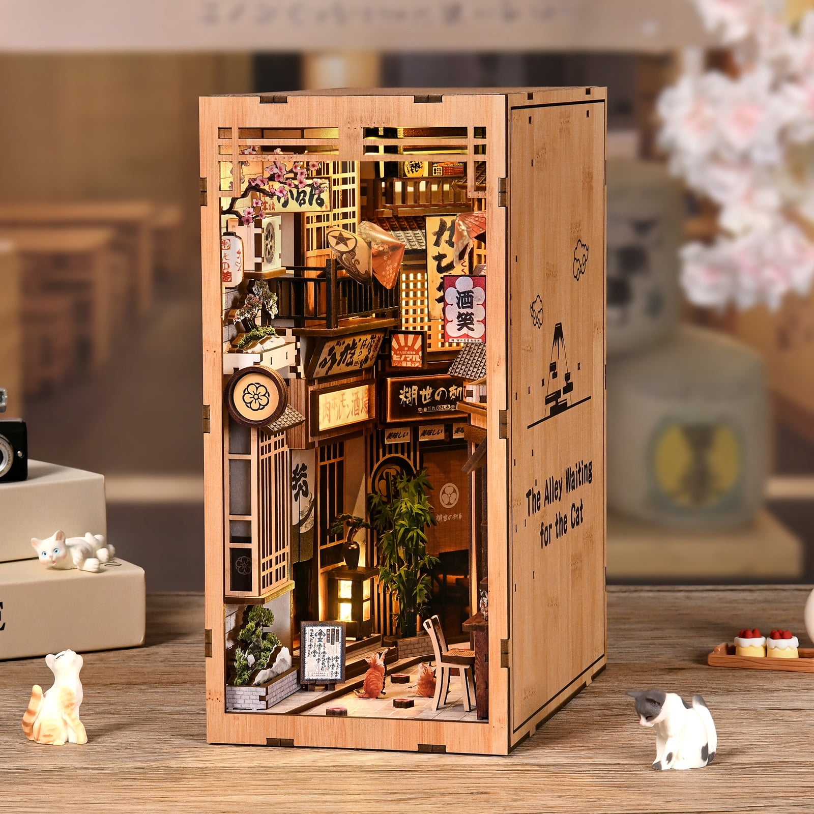 Book Nook Kit – DIY Miniature House Japanese Izakaya, 3D Wooden Puzzle ...