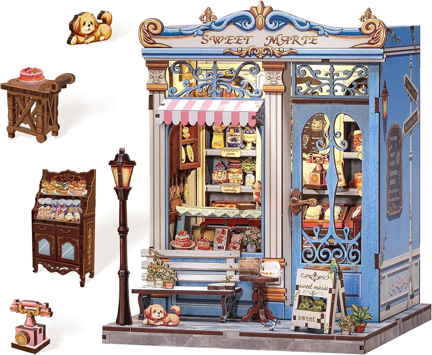 Book Nook Kit, DIY Miniature House Kits for Adult and Teens, Dollhouse ...