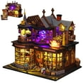 Dollox Book Nook Kit, Mini 3D Wooden Doll House Craft Model with LED ...