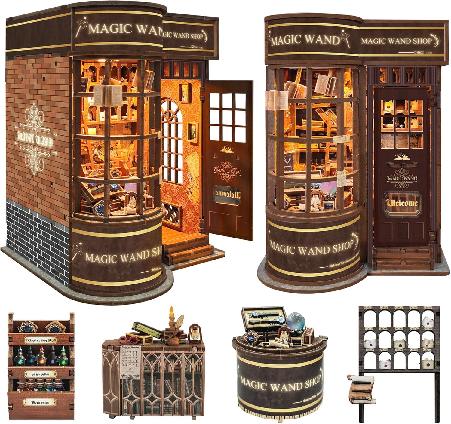 Momore Book Nook Kit for Adults, DIY 3D Wooden Puzzle House Kit ...