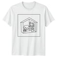 Book Nook Reading Corner Mens T-Shirt Ladies Tee Graphic Unisex Top ...