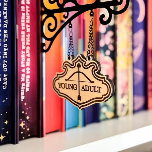 Book Nook Tavern Signs – Genre Shelf Labels with Hanging Brackets ...