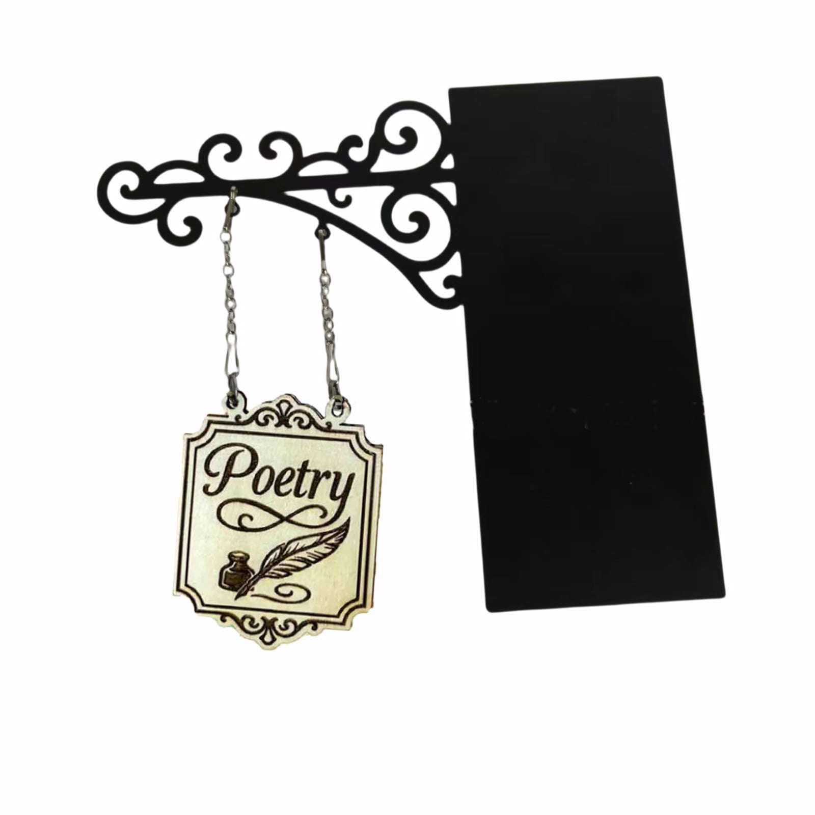 Book Nook Tavern Signs– Genre Shelf Labels with Hanging Brackets ...
