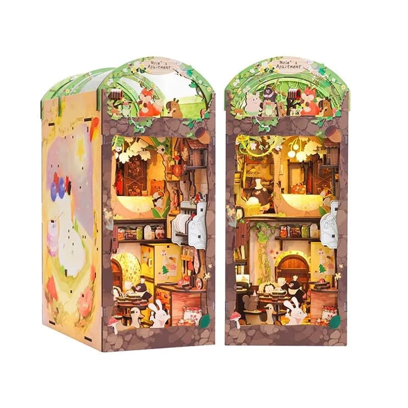 Book Nook Wizardi Miniature - Mole's Apartment Roombox Kit - Walmart.com
