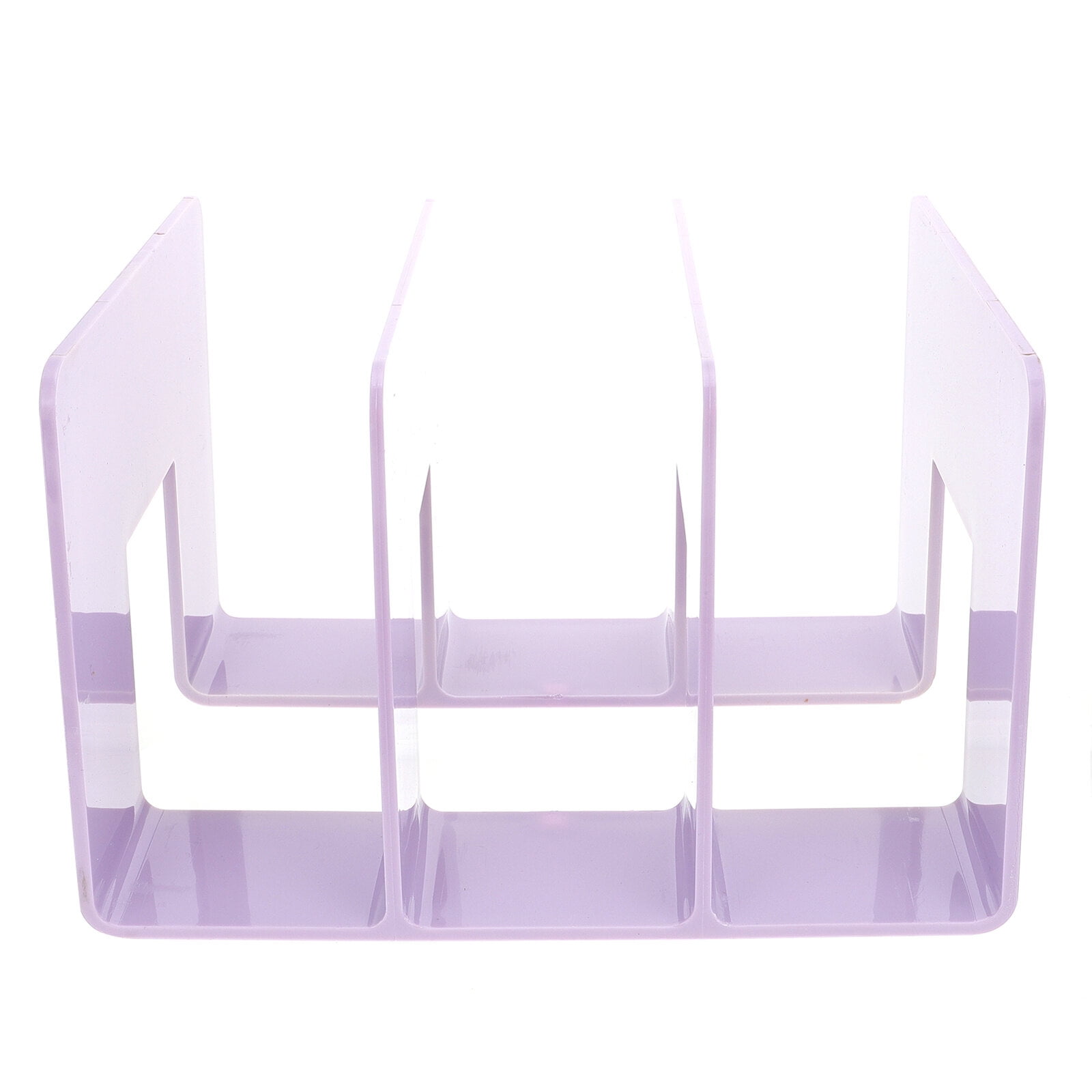 MOKKHNB Modern Bookend Library Book Organizer Purple Acrylic 1Pack ...