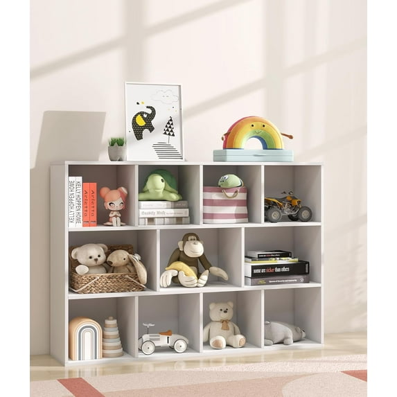 Book Organizer for , 11 Cube Bookshelf for Living Room Classroom ...
