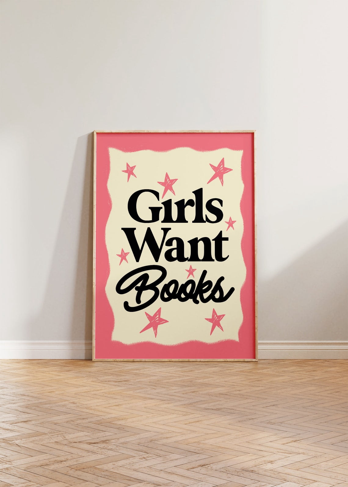Book Print, Readers Wall Art, Retro Reading Print, Readers, Girls Want ...