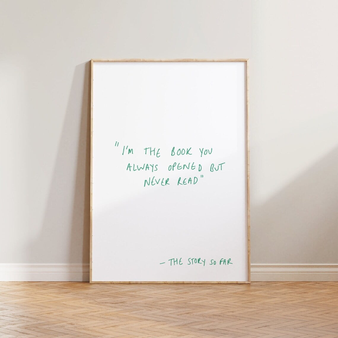 Book Print, Reading Wall Art, Readers, Hand Drawn Handwriting Print ...