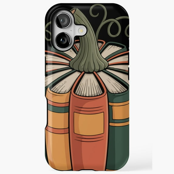 Book Pumpkin Fall Design For Teachers Art iPhone Case 17 11 12 13 14 15 16 Pro Max - Walmart.com