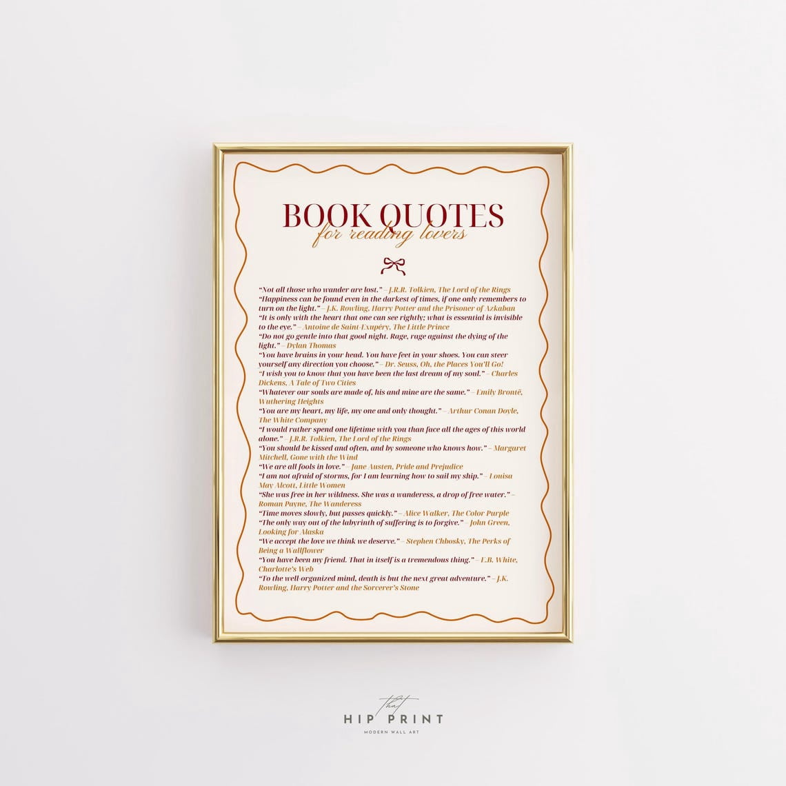 Book Quotes Wall Art, Literary Print Set, Reading Lover Poster ...