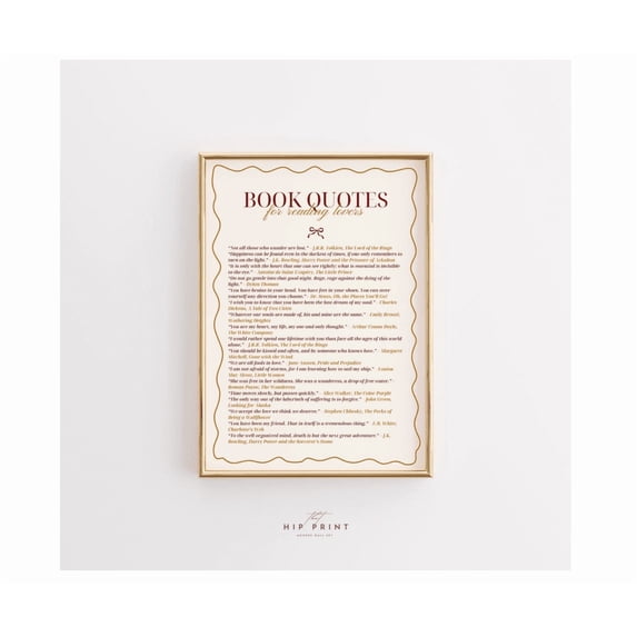 Book Quotes Wall Art Literary Print Set Reading Lover Poster Quote Art ...